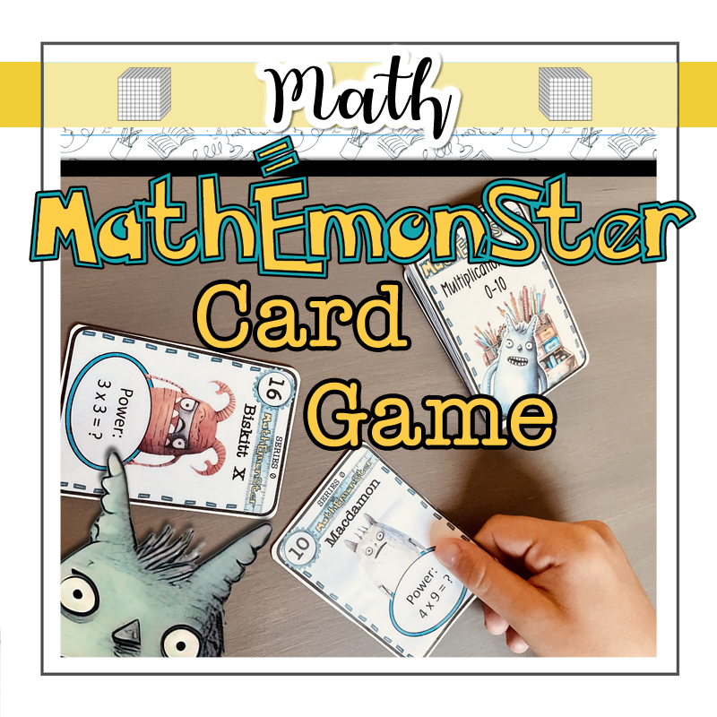 Multiplication Facts 1-10 Math Center Card Game - MathEmonster Series ...