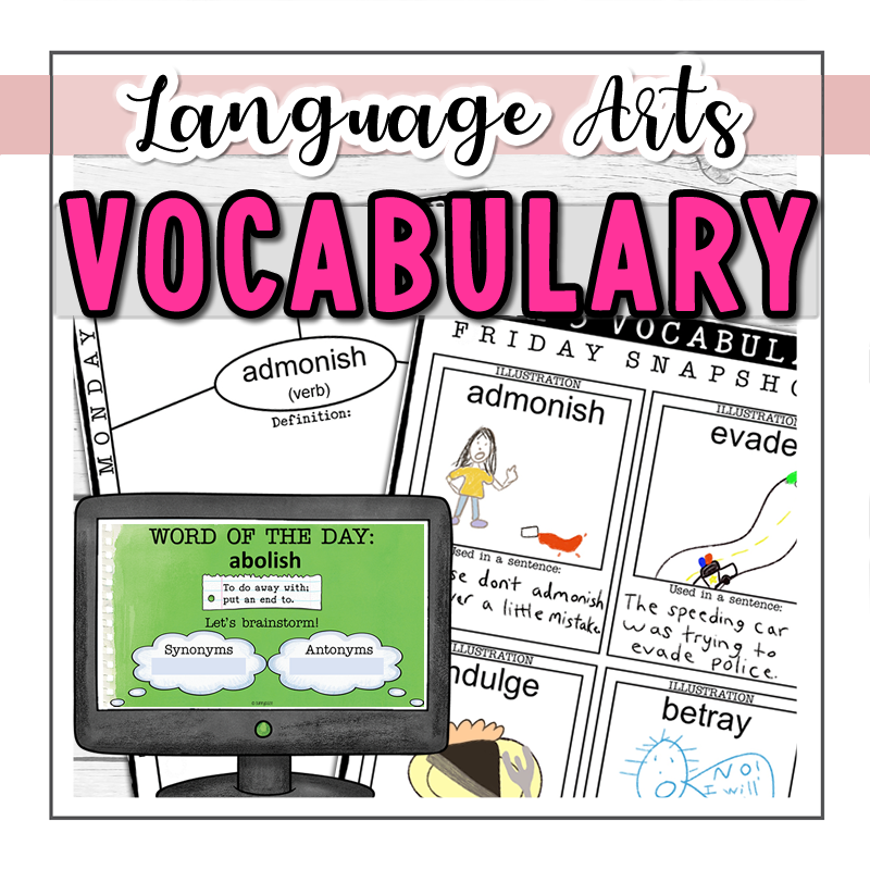 Vocabulary Word of the Day: Slides, Journal, Digital Quizzes ...