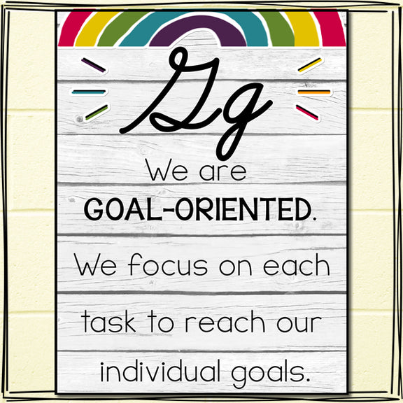 Mindfulness Alphabet Posters Bright Rainbow – SunnyDaze Teaching