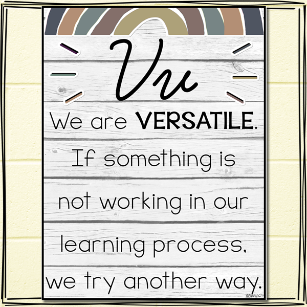 Muted Boho Rainbow Cursive Alphabet Posters A-Z – SunnyDaze Teaching