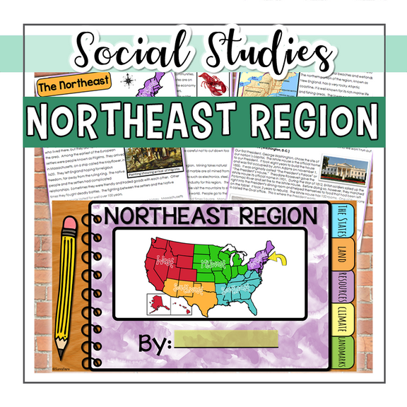 US Regions: Northeast Region (Print and Digital) – SunnyDaze Teaching