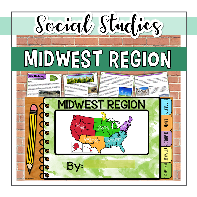 US Regions: Midwest Region (Print and Digital) – SunnyDaze Teaching