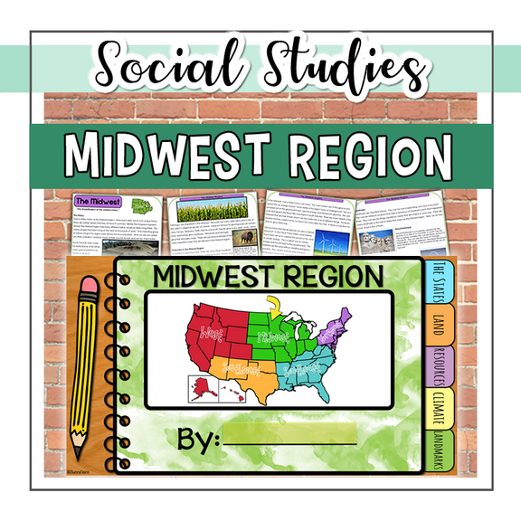 US Regions: Midwest Region (Print and Digital) – SunnyDaze Teaching