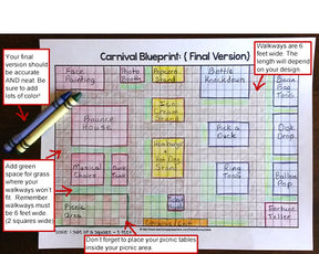 Area & Perimeter: Design a School Carnival Project Based Learning ...