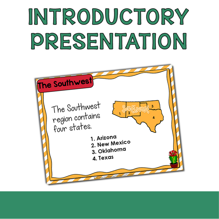 US Regions: Southwest Region (Print and Digital) – SunnyDaze Teaching