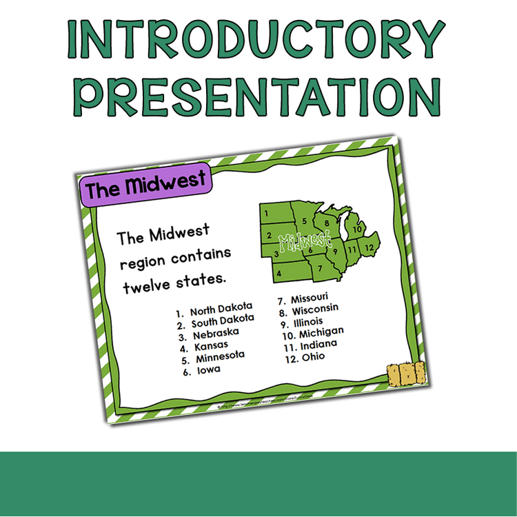 US Regions: Midwest Region (Print and Digital) – SunnyDaze Teaching